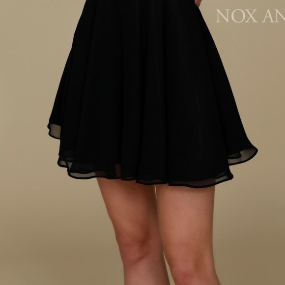Nox | Dresses | New Sleeveless Dress With Illusion Scoop Neckline ...